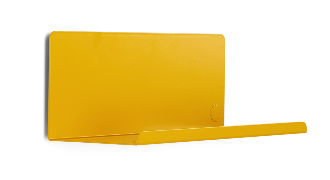 The Ledge in Mustard Small • Yellow Floating Wall Shelf • Mustard Made ...