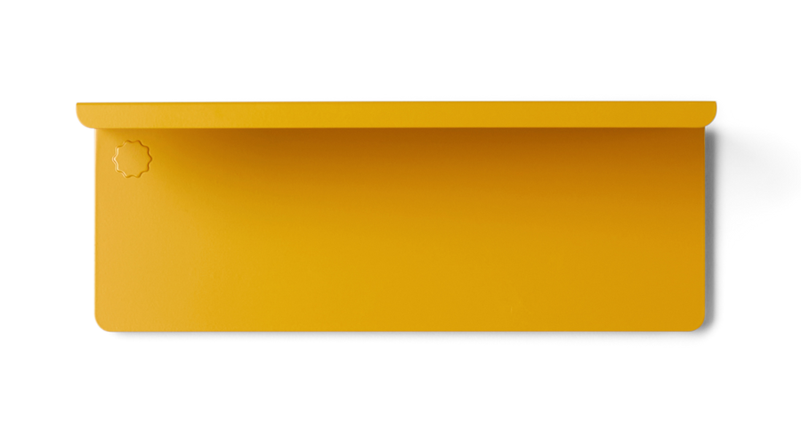 The Ledge in Mustard Small • Yellow Floating Wall Shelf • Mustard Made ...